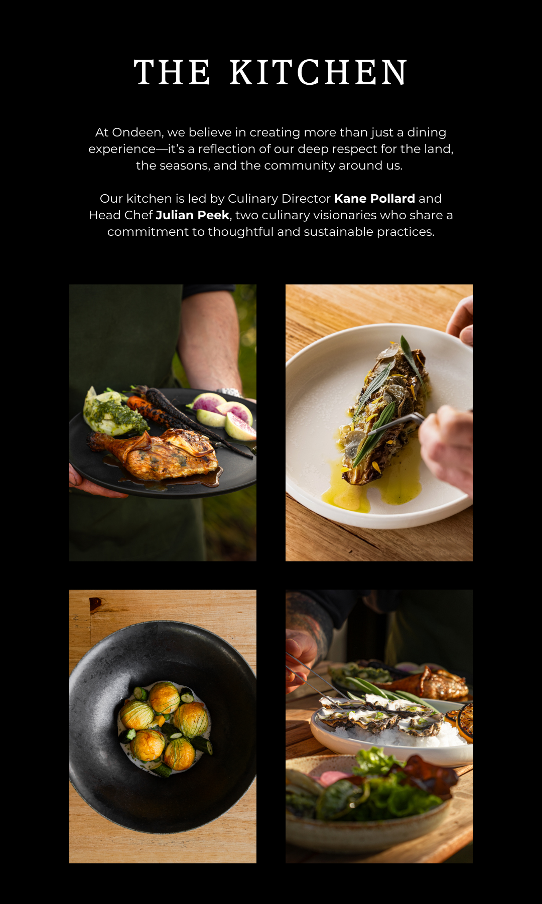 The Kitchen at Ondeen | Seasonal Dining in the Adelaide Hills